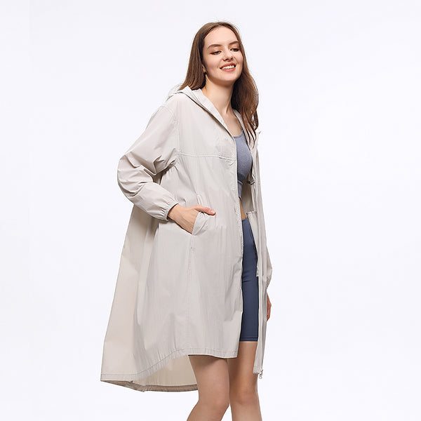 Women's Sun Protection Rain Jacket Windbreaker UPF 50+ Raincoat Light ...